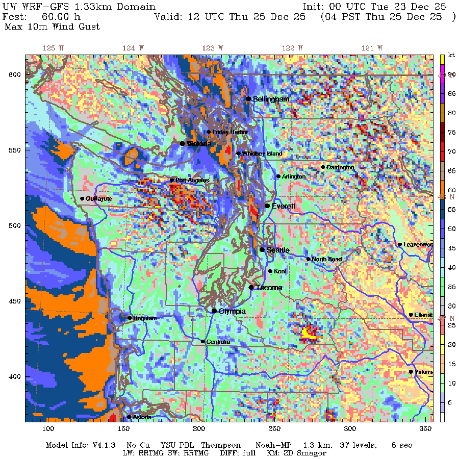 Christmas Eve windstorm could bring 50-60 mph gusts to Seattle area ...